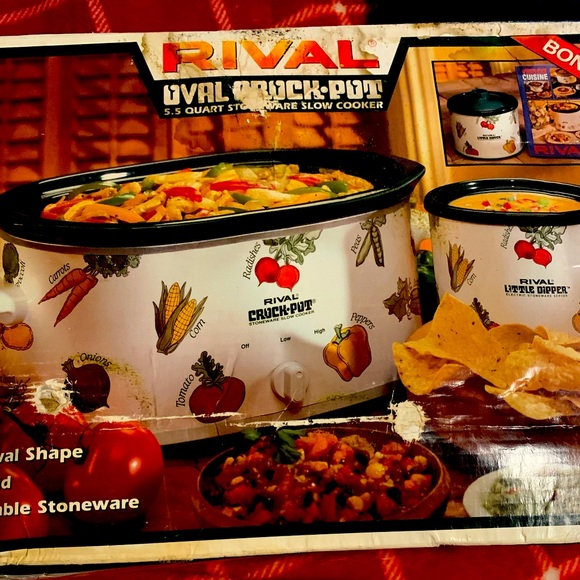 Kitchen | Rival 55 Qrt Crockpot With Salsa Warmer | Poshmark